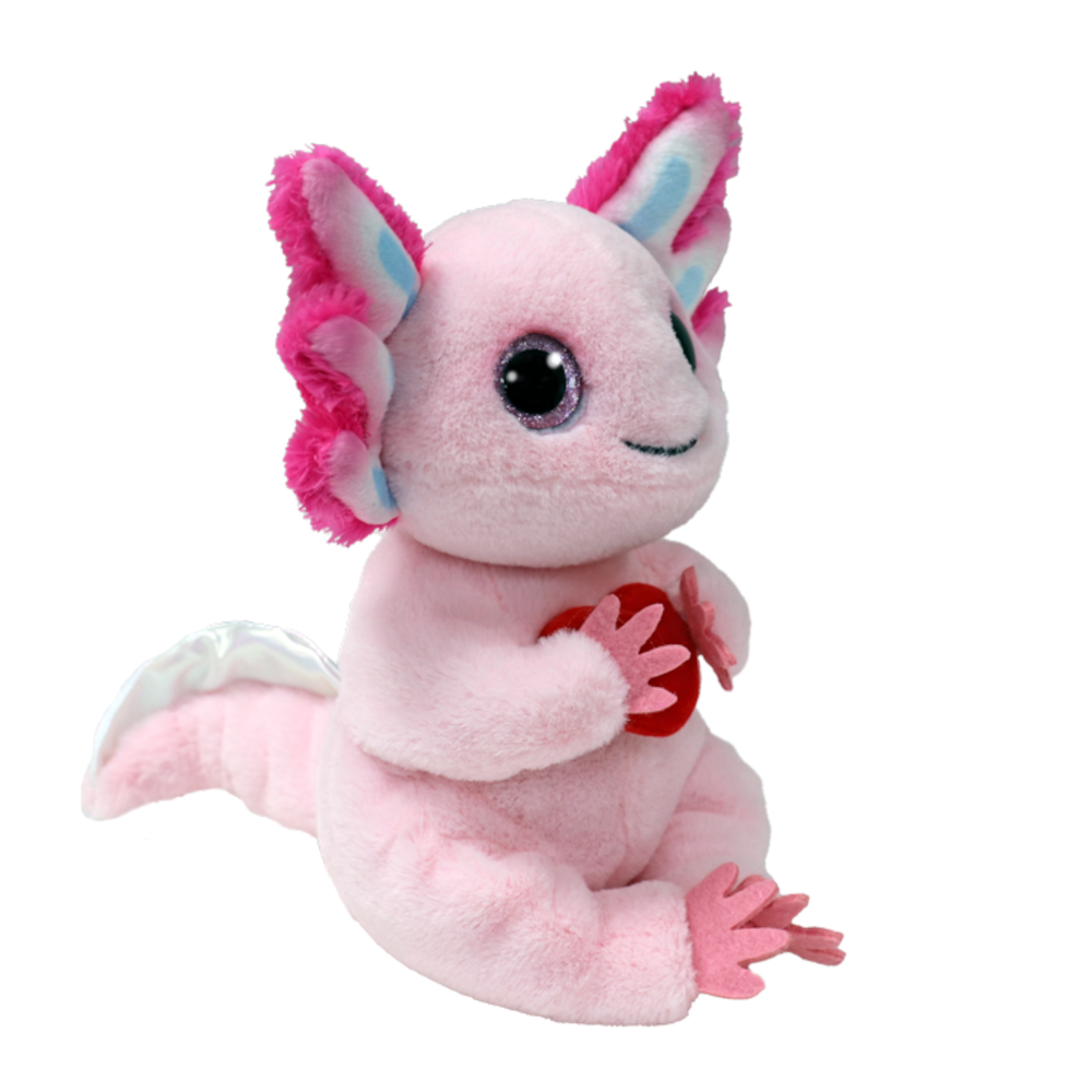 Ty Beanie Bellies Locky - Axolotl with Heart – bandbcollectibles.com