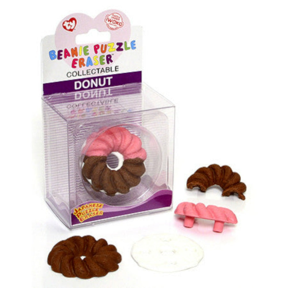 Ty Beanie Eraserz - Donut Chocolate/Strawberry – bandbcollectibles.com